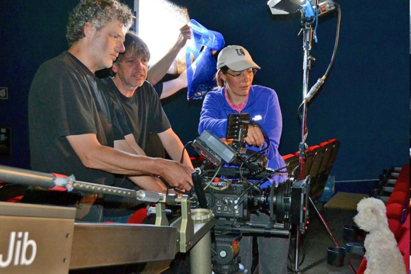 Am Set - Bilder von Filmaufnahmen - Peter Pfund als Kameramann